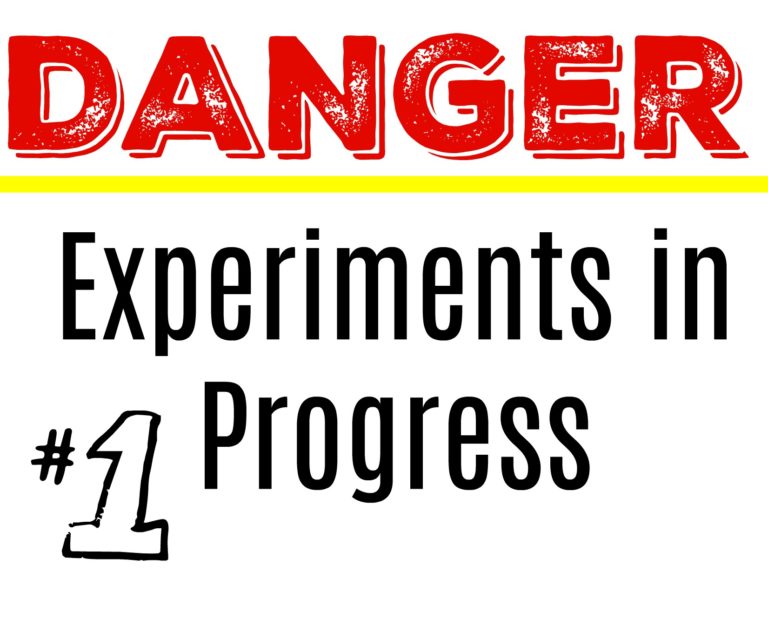 Danger experiments sign