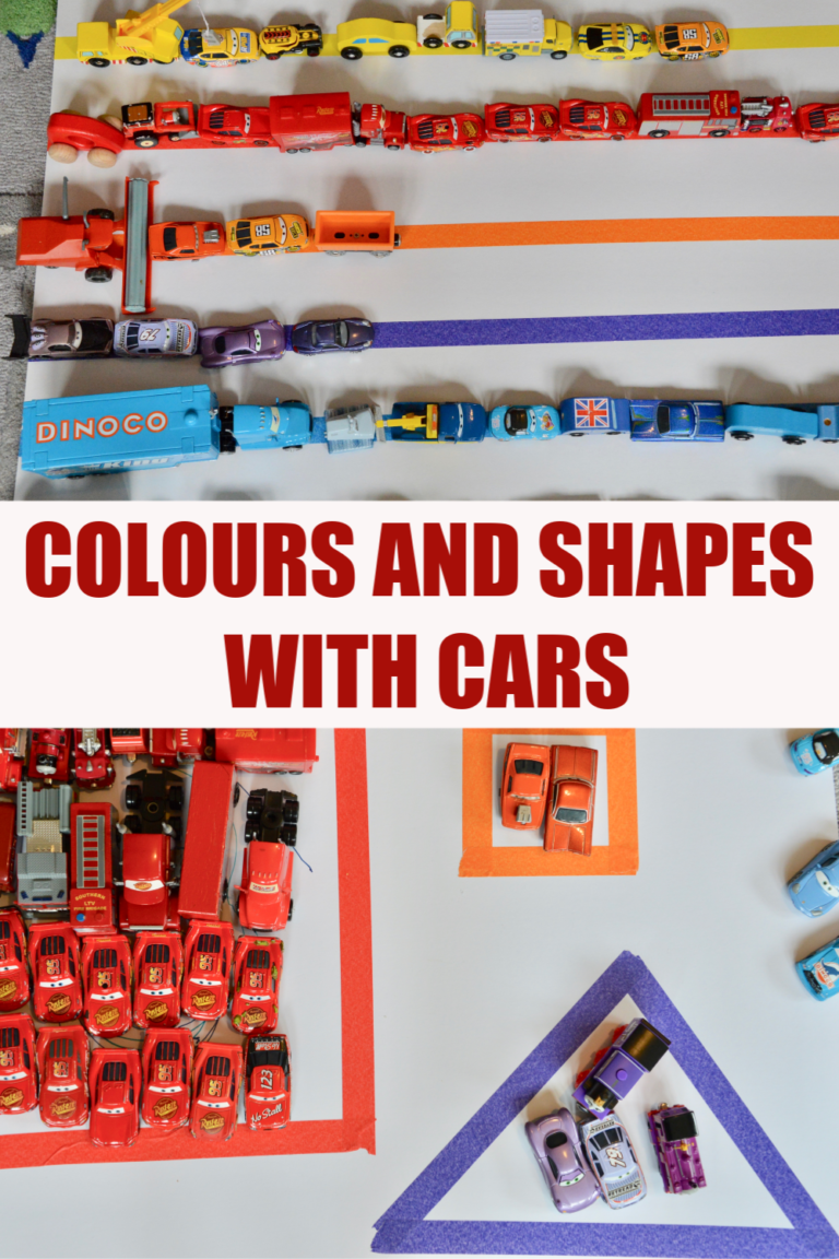 Learning with Cars - Toddler Learning Activities