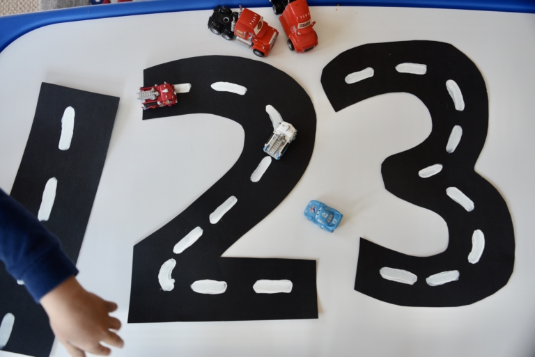 Number Roads - Toddler Learning Activity