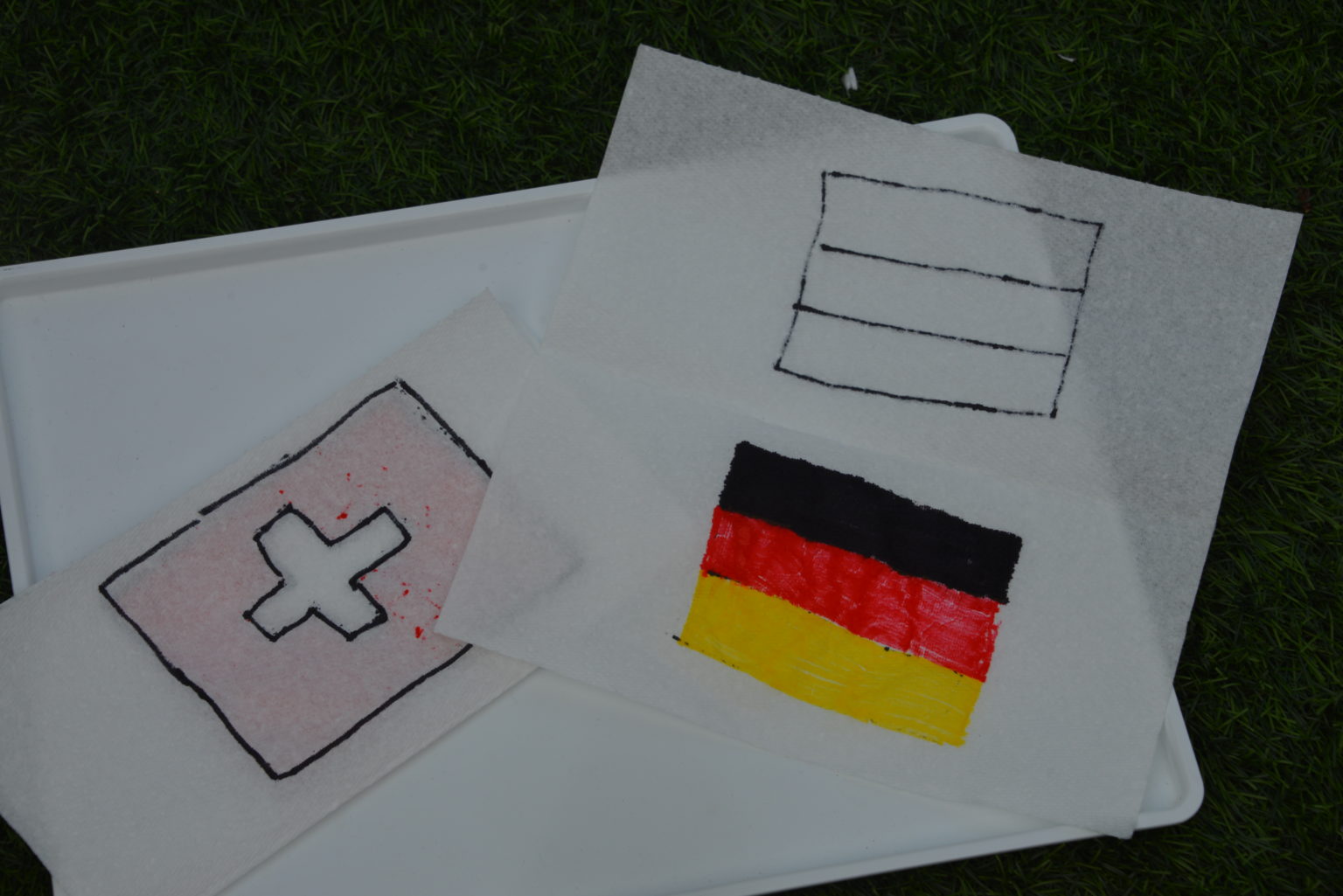 Magic Flags - Paper Towel Trick